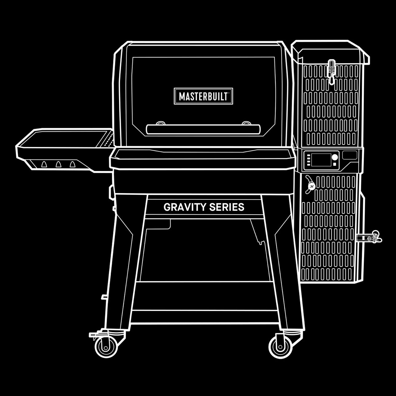 Masterbuilt Gravity Series XT Digital Charcoal Grill + Smoker Bundle ...