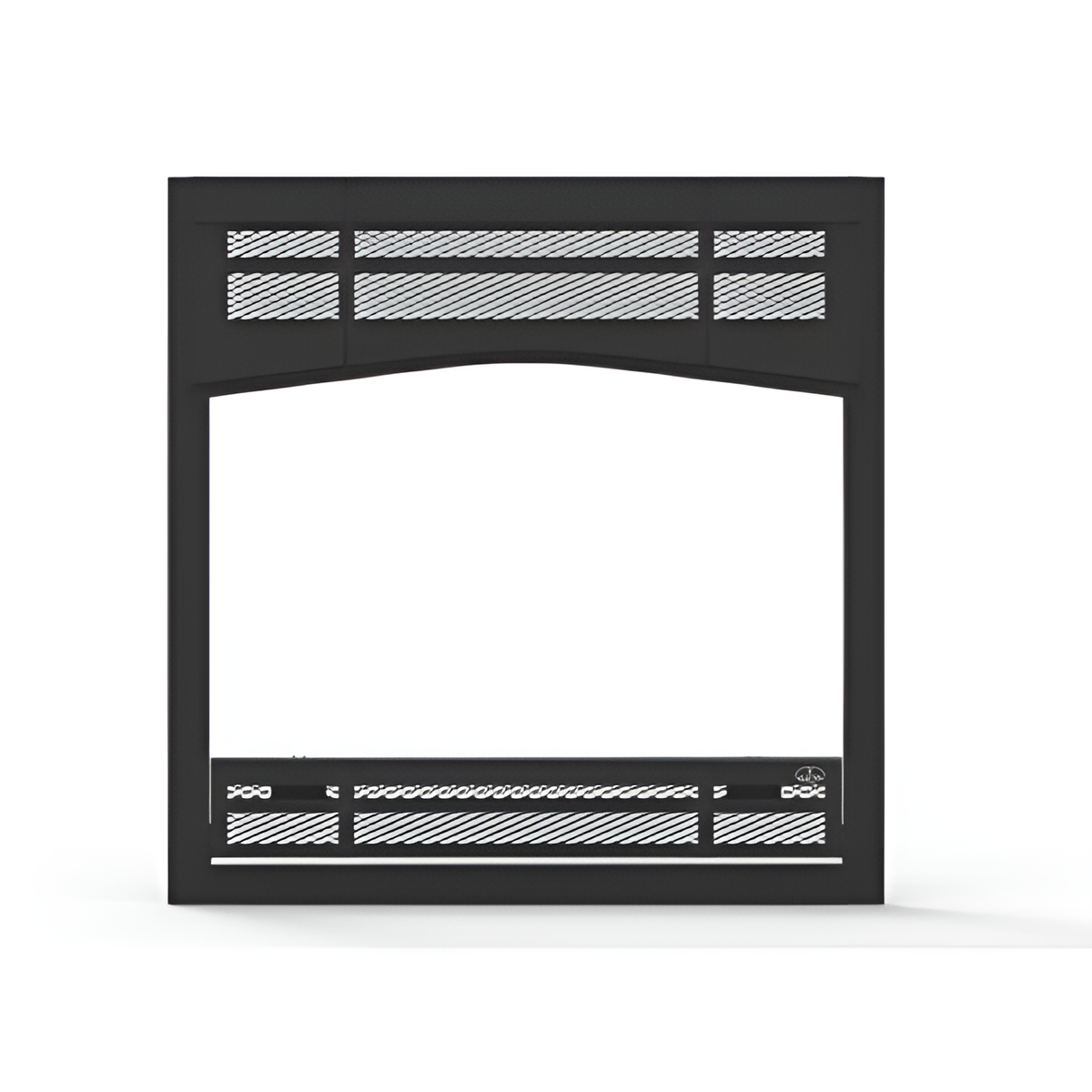 Osburn Metallic Black Prairie Style Faceplate For Osburn Stratford II ...