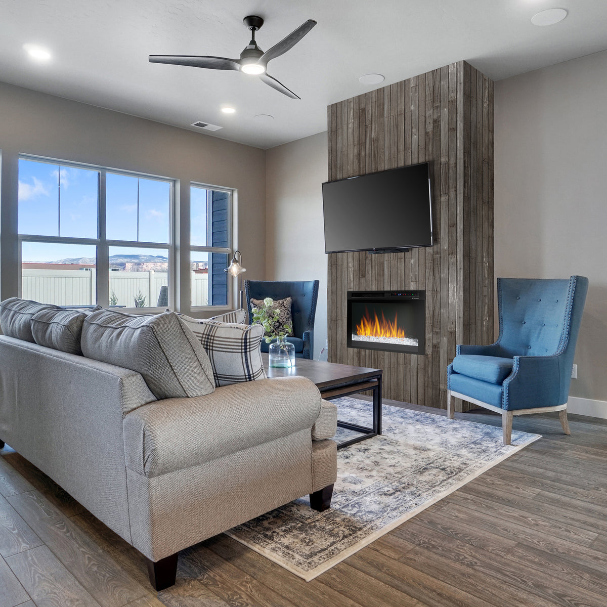 Dimplex Multi-Fire XHD 26-Inch Plug-In Electric Firebox With Acrylic E ...